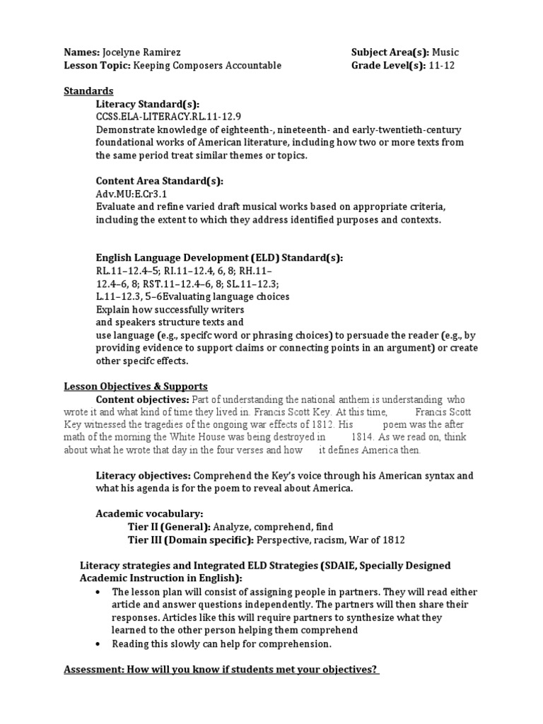 Lesson Plan 1 | PDF | Cognitive Science | Behavior Modification