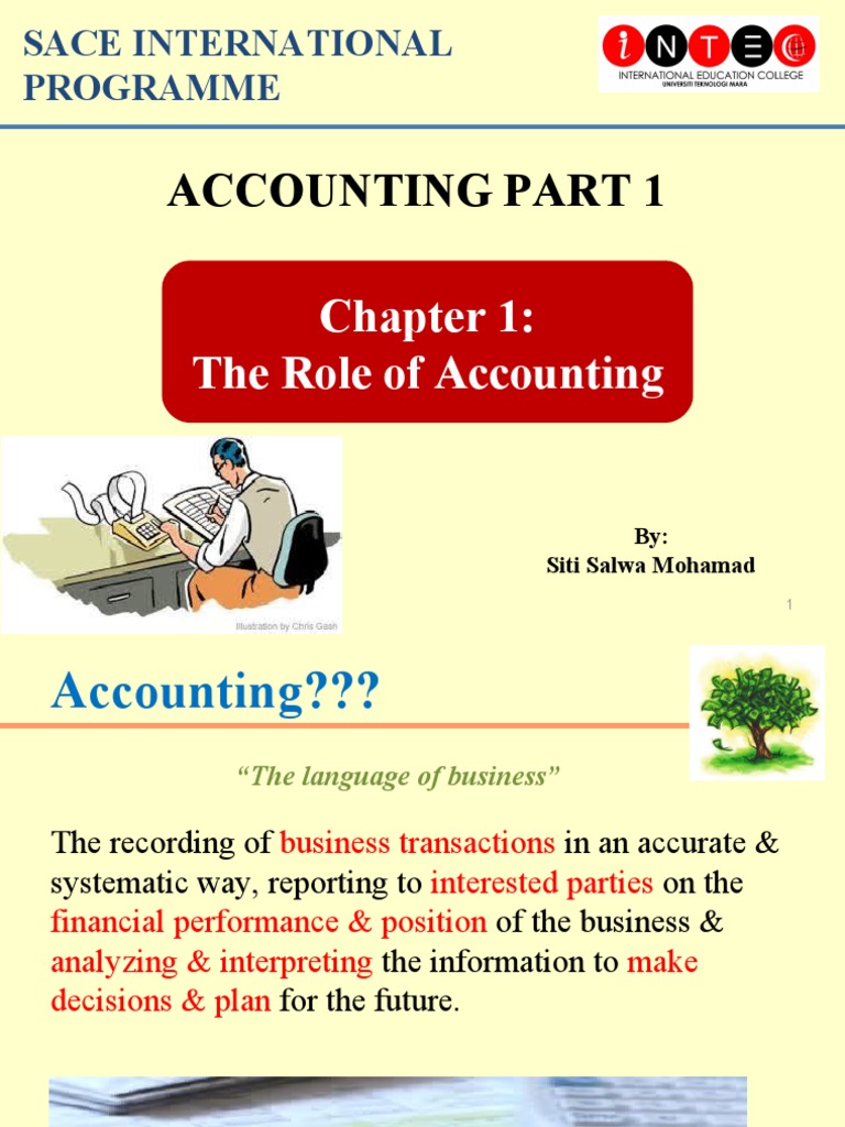 Accounting Part 1: The Role of Accounting | PDF | Bookkeeping | Accounting