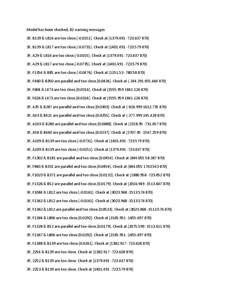 ETABS Model Check | PDF