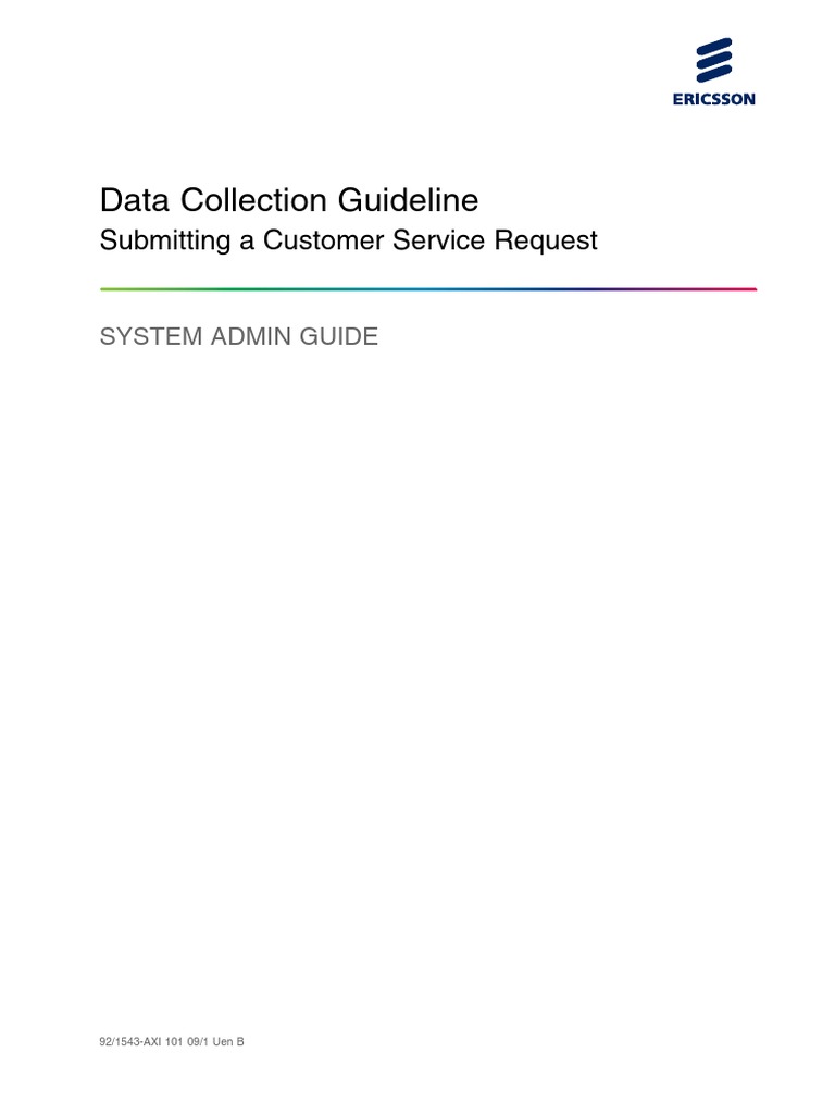 Data Collection Guideline: Submitting A Customer Service Request | PDF ...