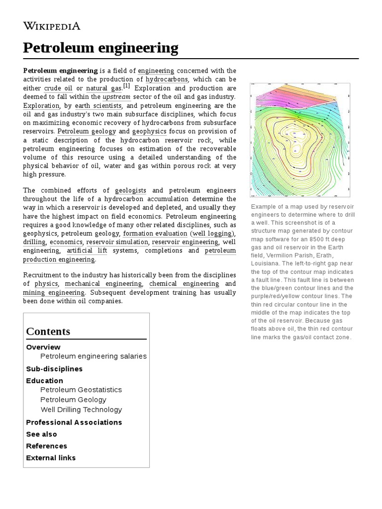 Petroleum Engineering: Petroleum Engineering Is A Field of Engineering ...