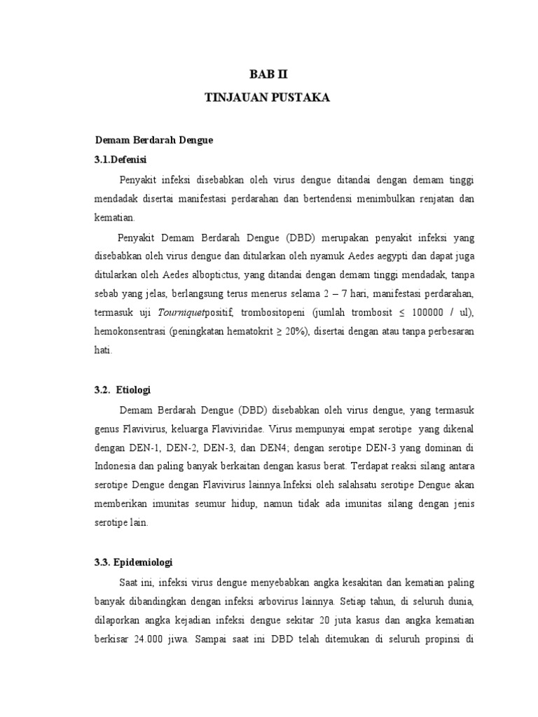 Etiologi dan Patogenesis DBD | PDF