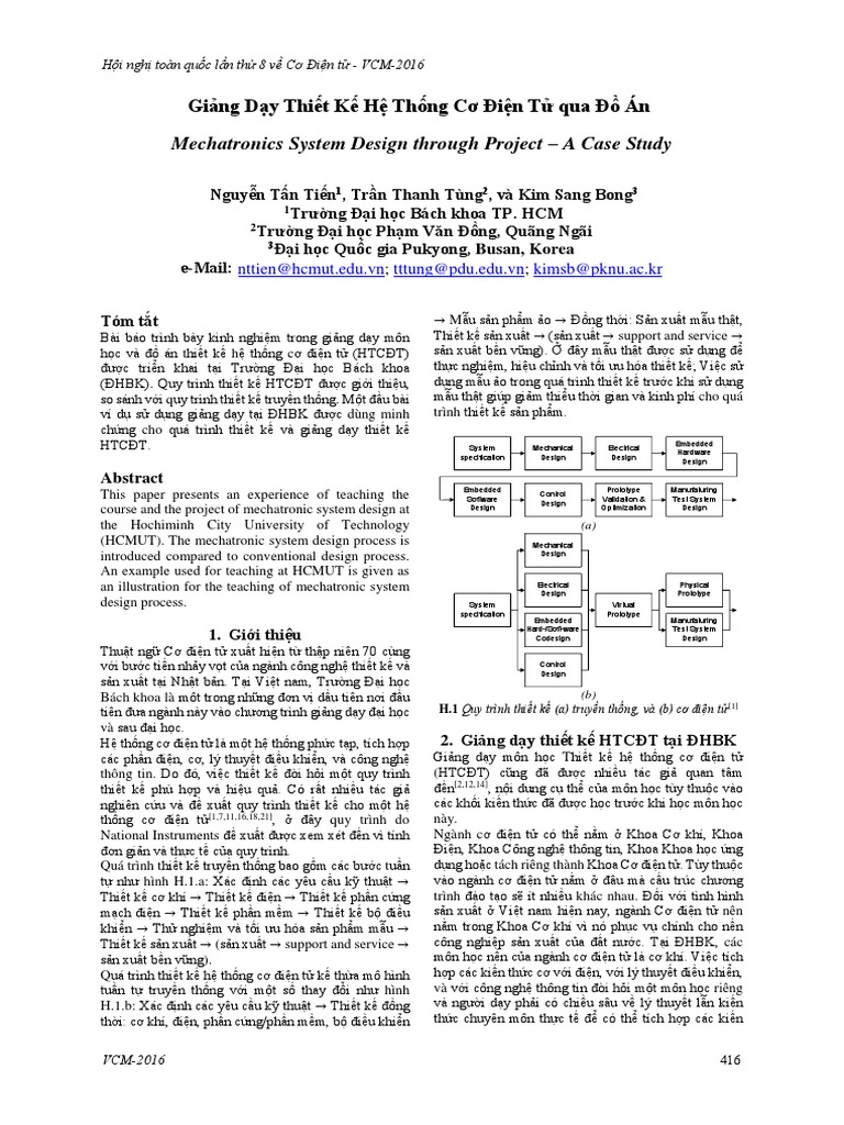 Mechatronics System Design Through Project A Case Study | PDF