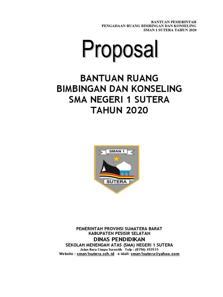 Proposal Ruang BK Oke PDF | PDF
