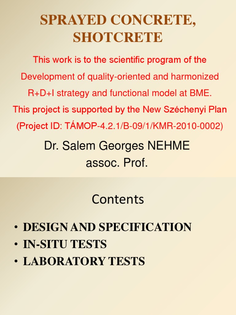 Sprayed Concrete, Shotcrete | PDF | Concrete | Composite Material