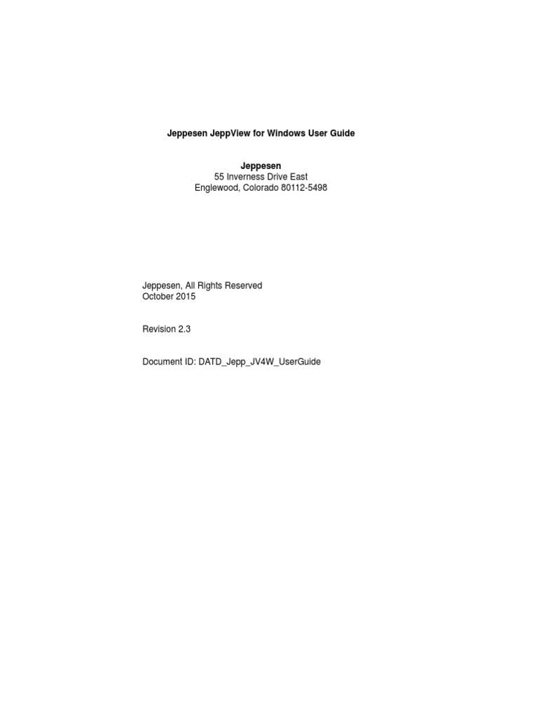 JeppView MANUAL | PDF | Menu (Computing) | Button (Computing)