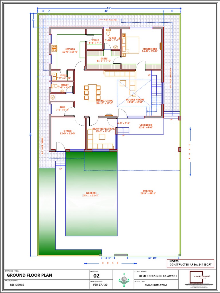02 - Ground Floor Plan PDF | PDF | Heritage Registers | Home