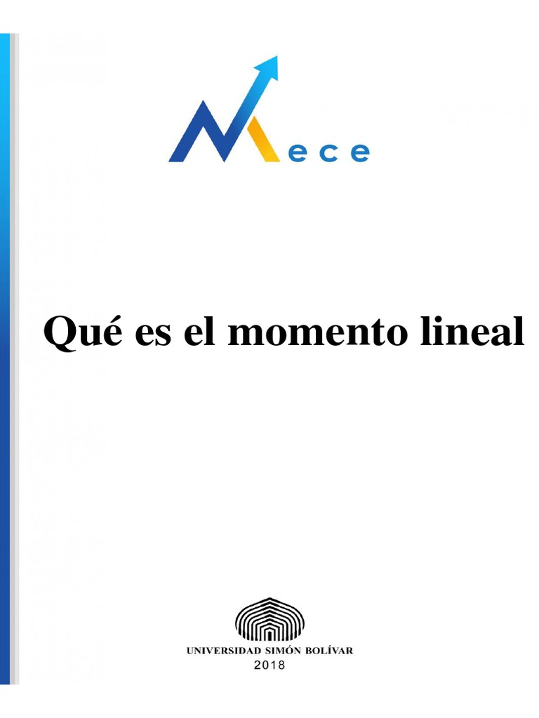 Definición y Fórmulas del Momento Lineal | PDF | Impulso | Velocidad