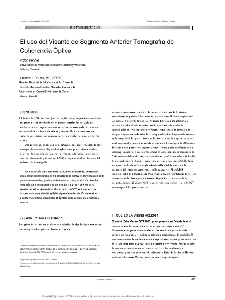 Visante en Es | PDF | Óptica | Visión