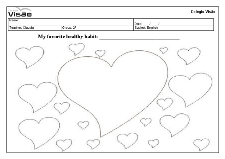 Healthy Habits Essay Template | PDF