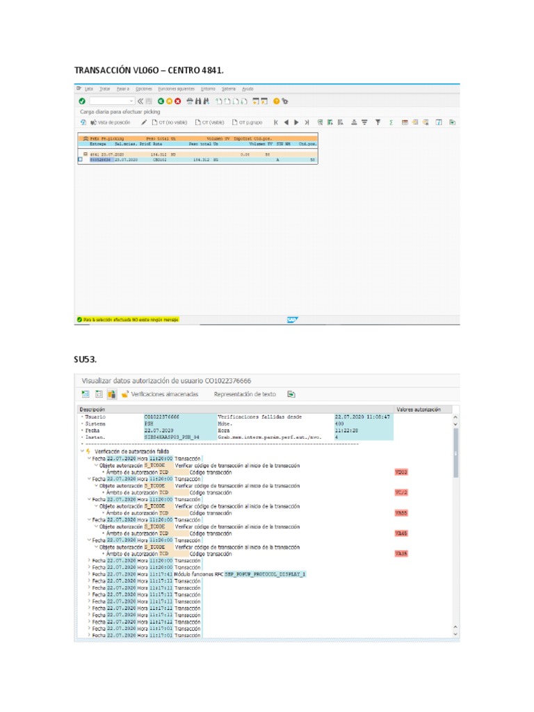 Transacción Vl06o | PDF