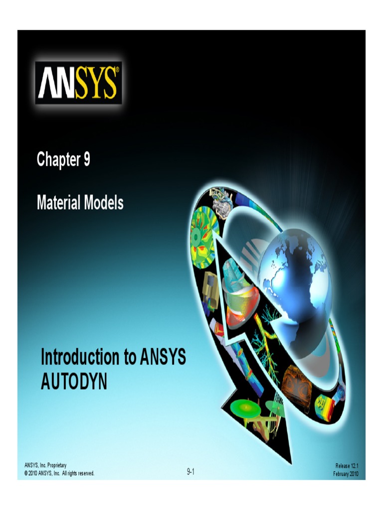 AUTODYN - Chapter 9 - Material - Models PDF | PDF | Stress (Mechanics) | Parameter (Computer ...