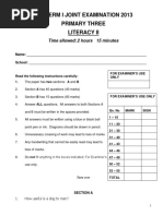 ENGLISH PRIMARY ONE Lesson Notes P - 1 Term II | PDF | Pronoun ...