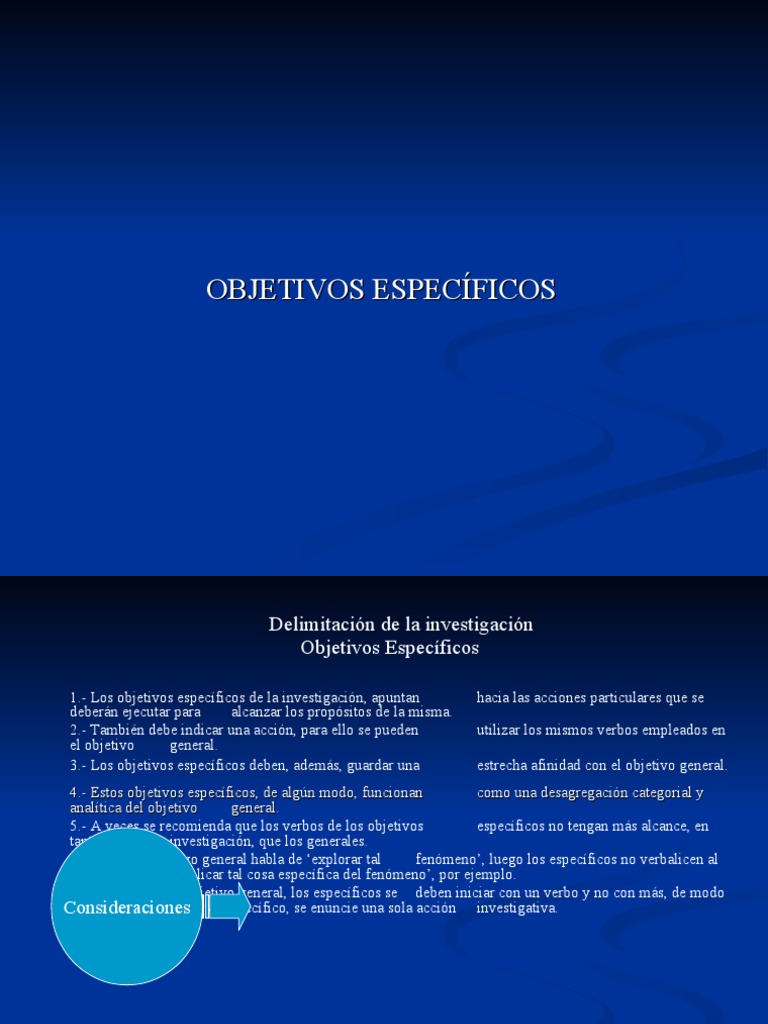 Objetivos Específicos en Investigación | PDF | Verbo | Violencia
