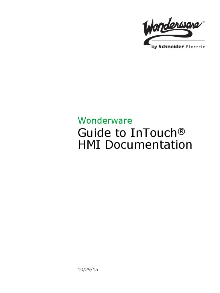 Guide To Intouch Hmi Documentation: Wonderware | PDF