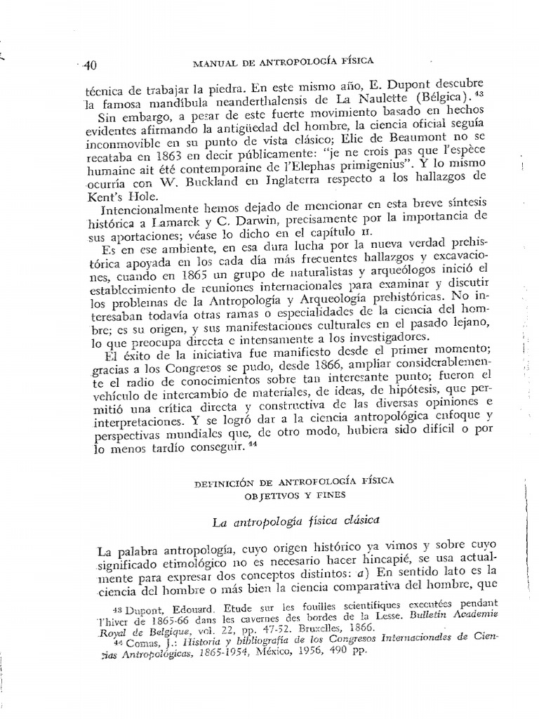 1.4 Juan Comas 1966. Manual de Antropología Física. Pp. 40 - 56 | PDF ...