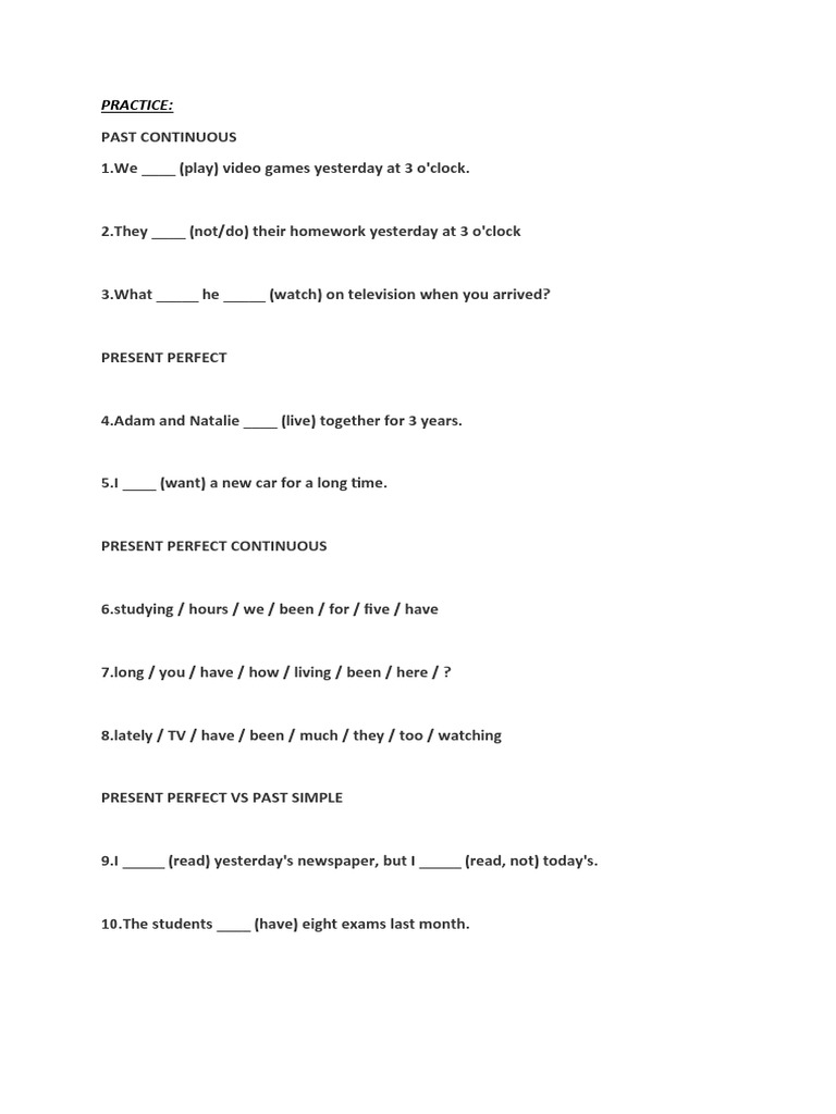 English Practice | PDF