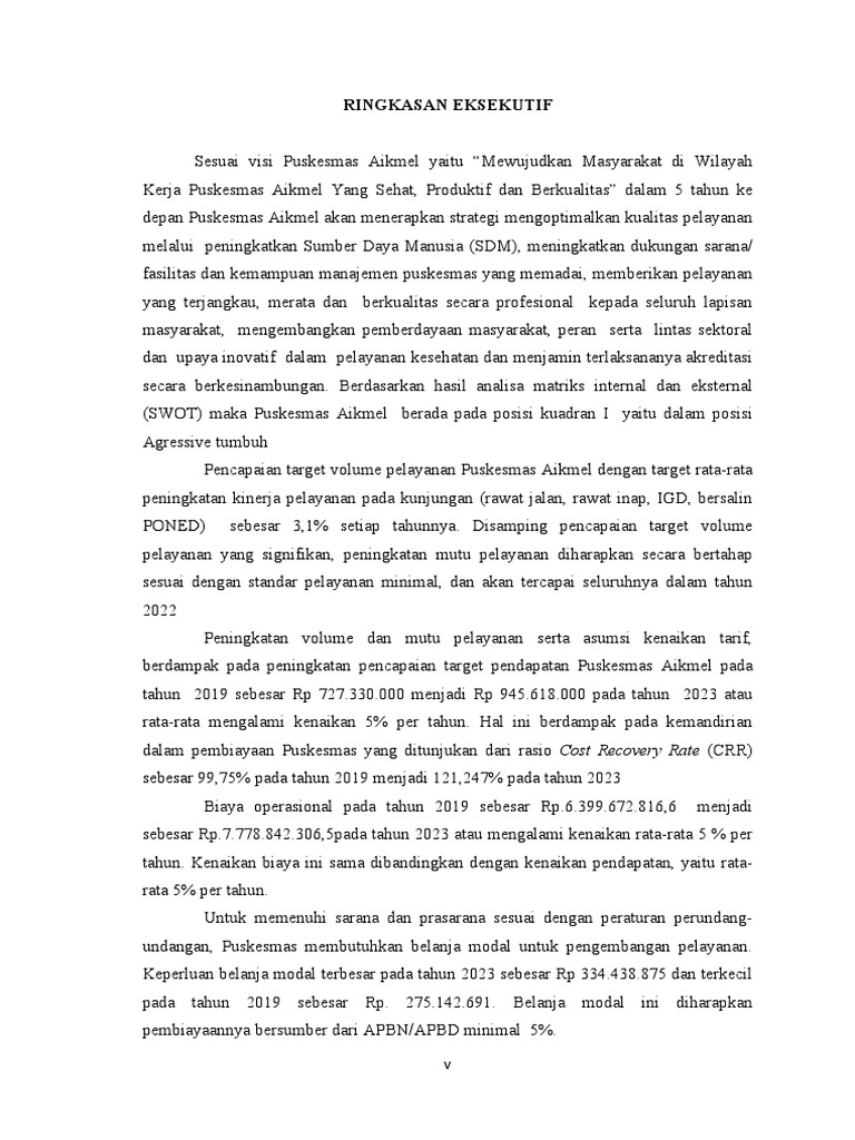 Ringkasan Eksekutif | PDF