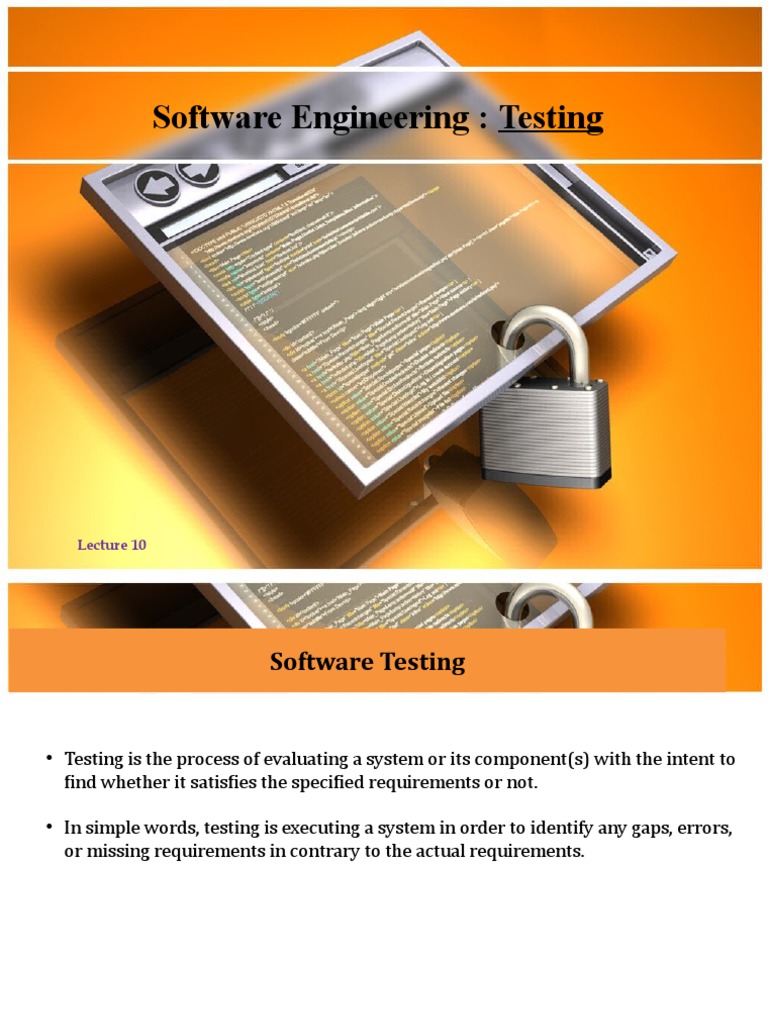 L11 Software TESTING | PDF | Software Testing | Top Down And Bottom Up ...