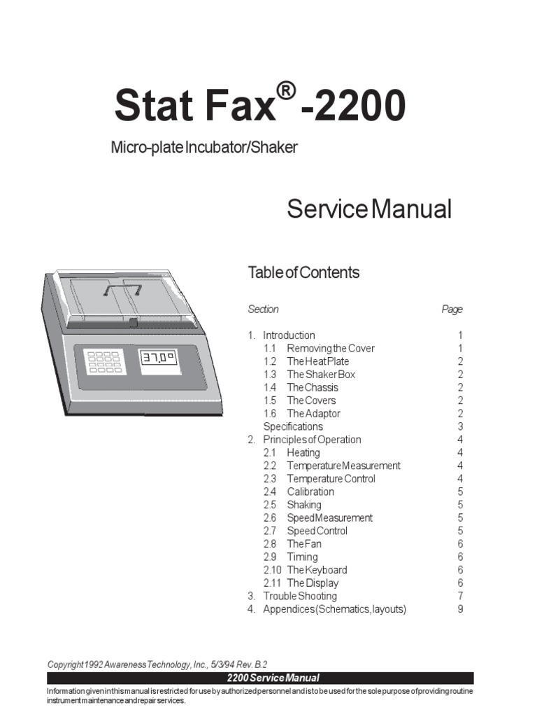 Stat Fax - 2200: Service Manual | Download Free PDF | Resistor ...