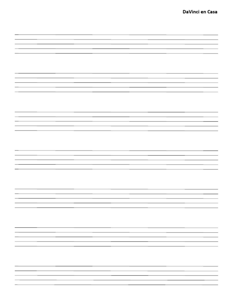 Plantilla PENTAGRAMA PDF | PDF