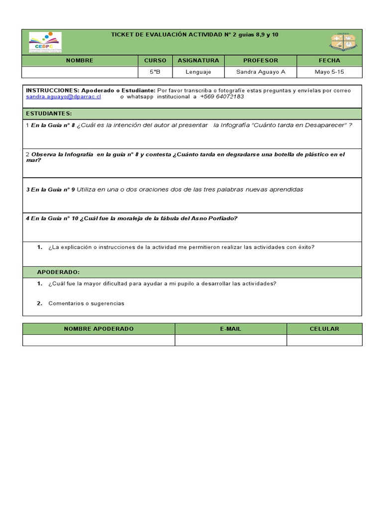 FORMATO DE Ticket DE SALIDA | PDF