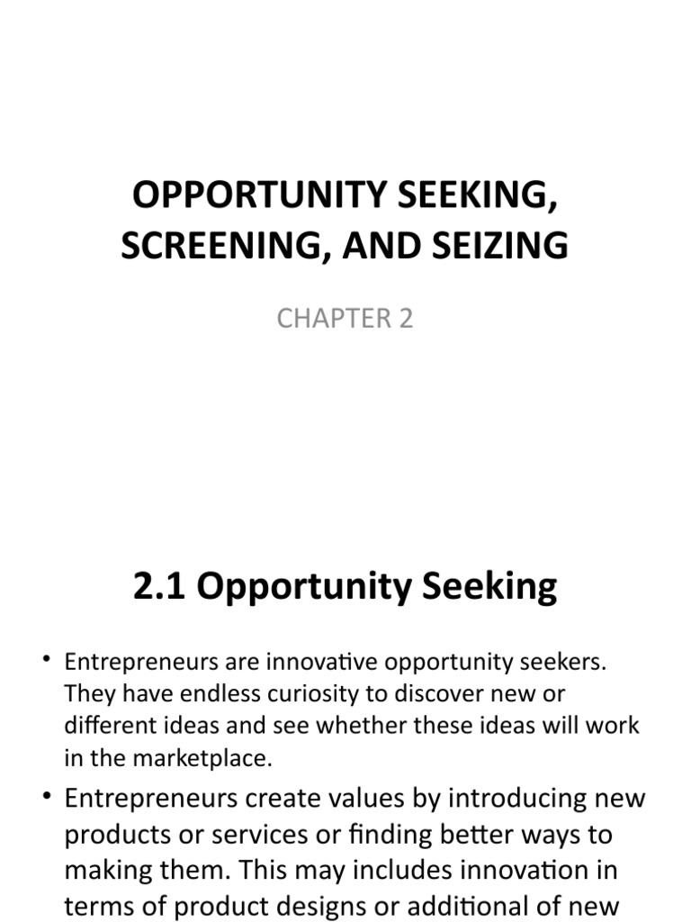 Entrep Chapter 2 Part 1 | PDF | Entrepreneurship | Supply Chain