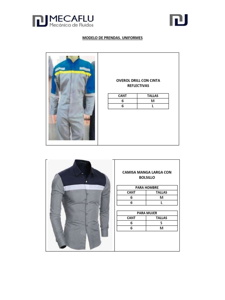 Modelo de Uniformes | PDF