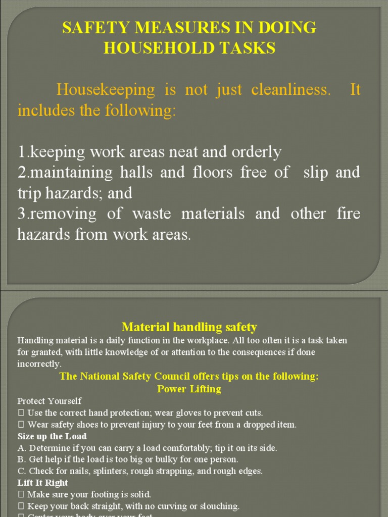 Household Safety Measures | PDF | Personal Protective Equipment | Risk ...