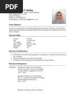 Solicited Application Letter, Resume | PDF | Accounting | Business