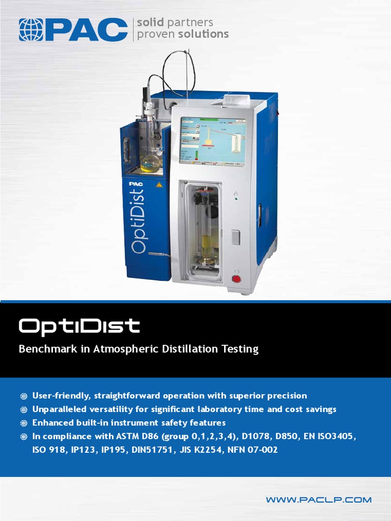 Optidist Brochure 2016 A4 PDF | PDF | Calibration | Distillation