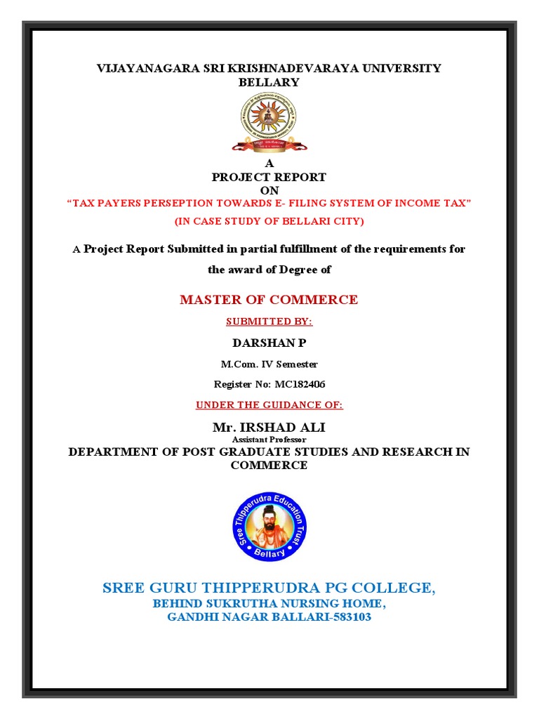 Bellari Taxpayers' E-Filing Views | PDF | Postgraduate Education | Students
