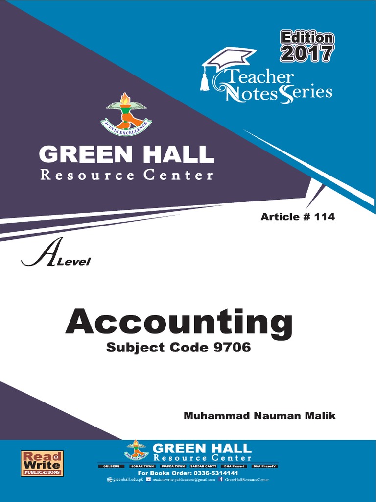 A Levels Accounting Notes PDF | Download Free PDF | Depreciation ...
