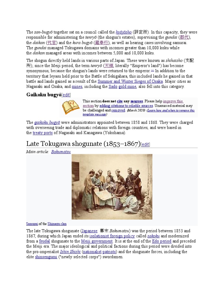 The Family Tree of Shogun | PDF | Japanese Nobility | Samurai