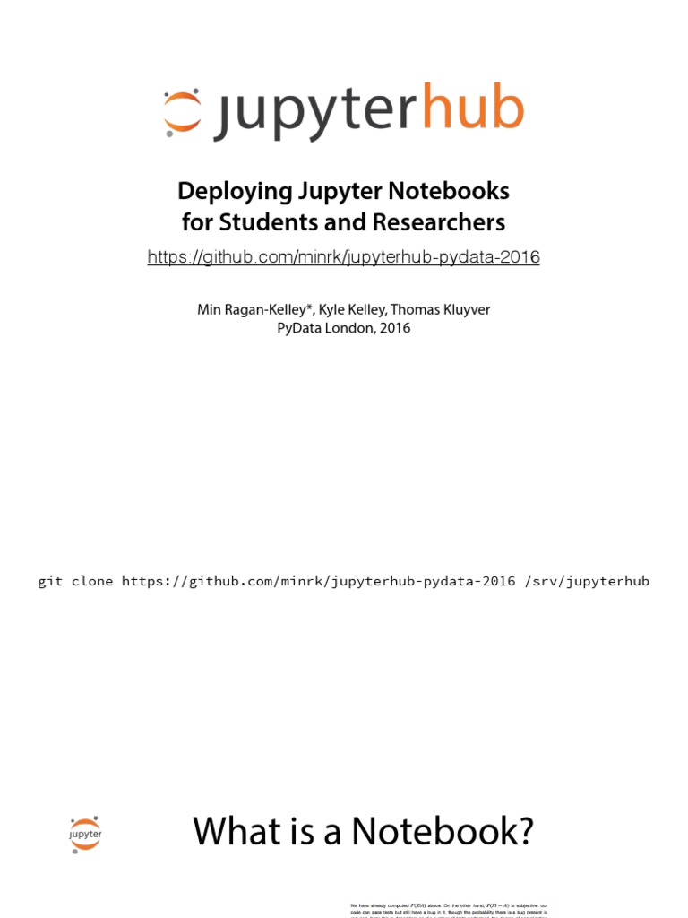Deploying Jupyter Notebooks For Students and Researchers | Download ...