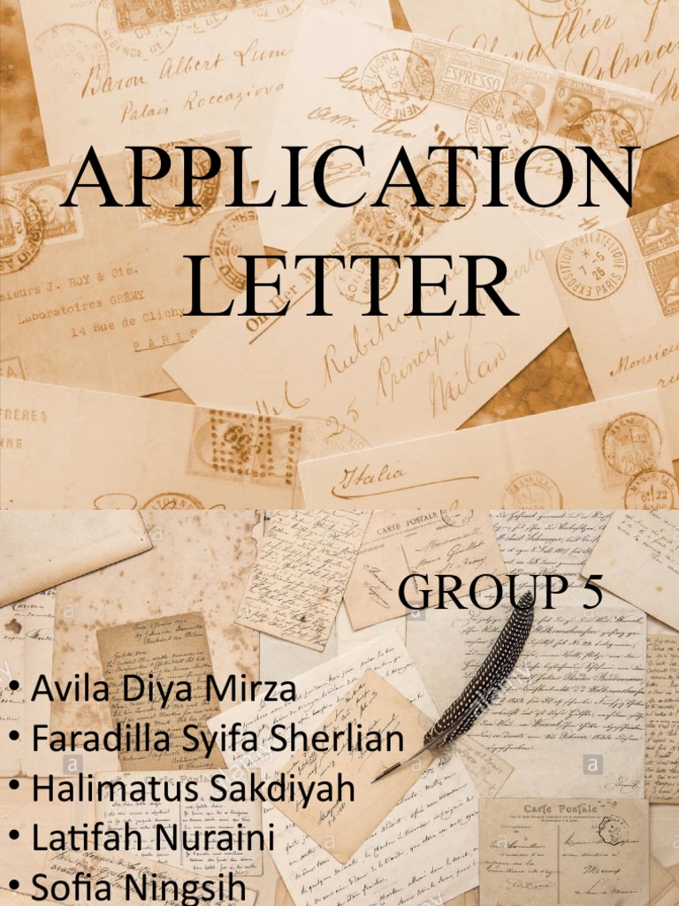 Application Letter-Group 5 | PDF | Human Resources | Employment