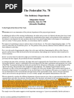 Federalist 78 Summary | PDF