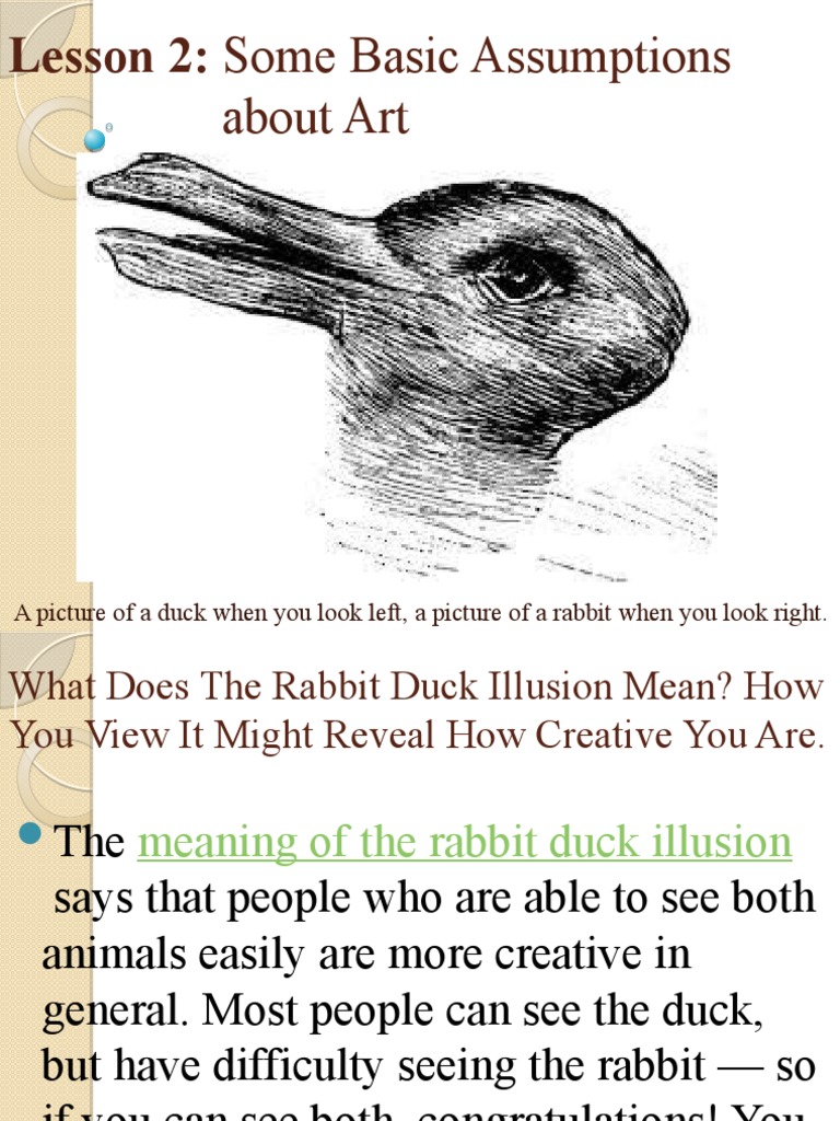 About Art: Lesson 2: Some Basic Assumptions | PDF