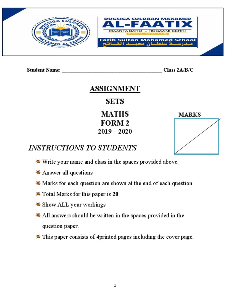 Maths Assignment Overview and Instructions | PDF | Discrete Mathematics ...