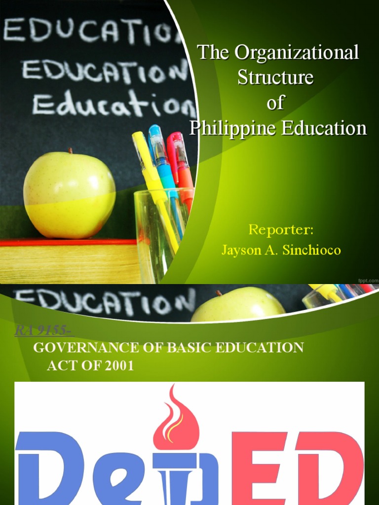 DepEd Organizational Structure Overview | PDF | Head Teacher | Curriculum