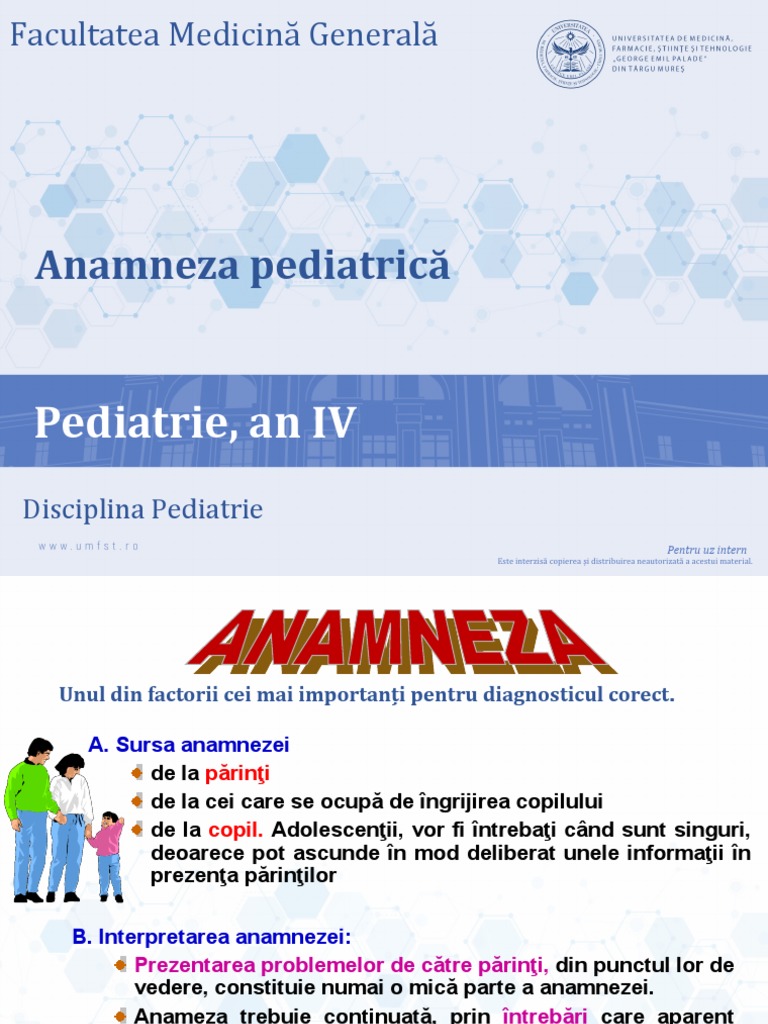 Anamneza. Examen Clinic | PDF
