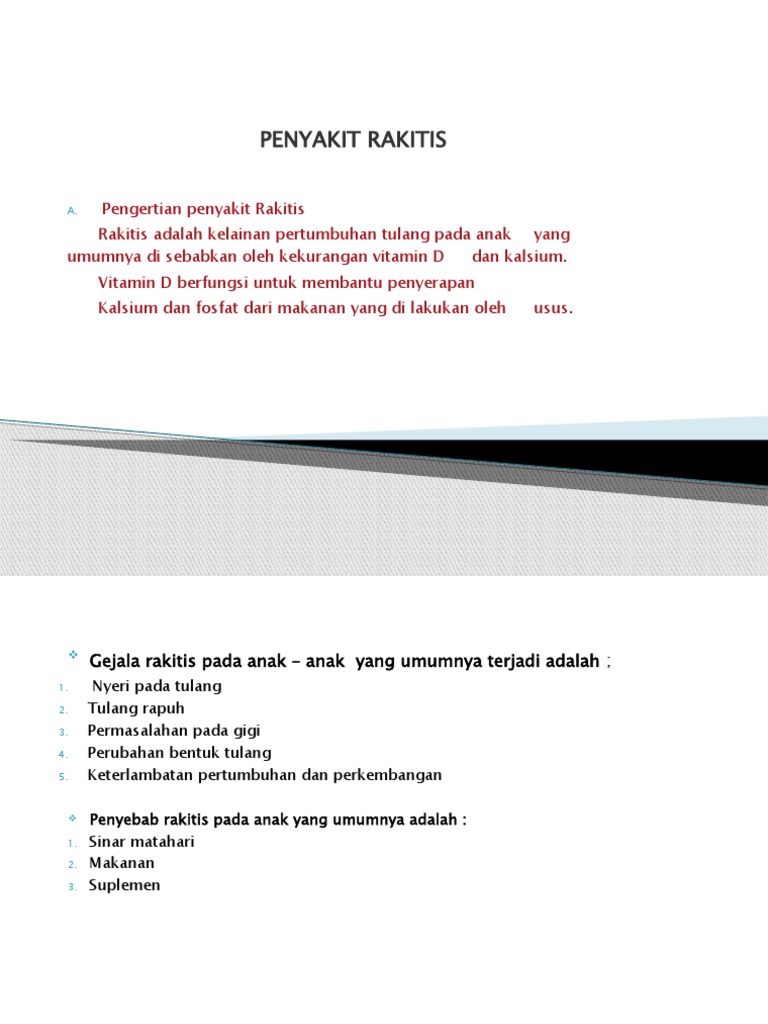 Penyakit Rakitis | PDF | Kesehatan Holistik