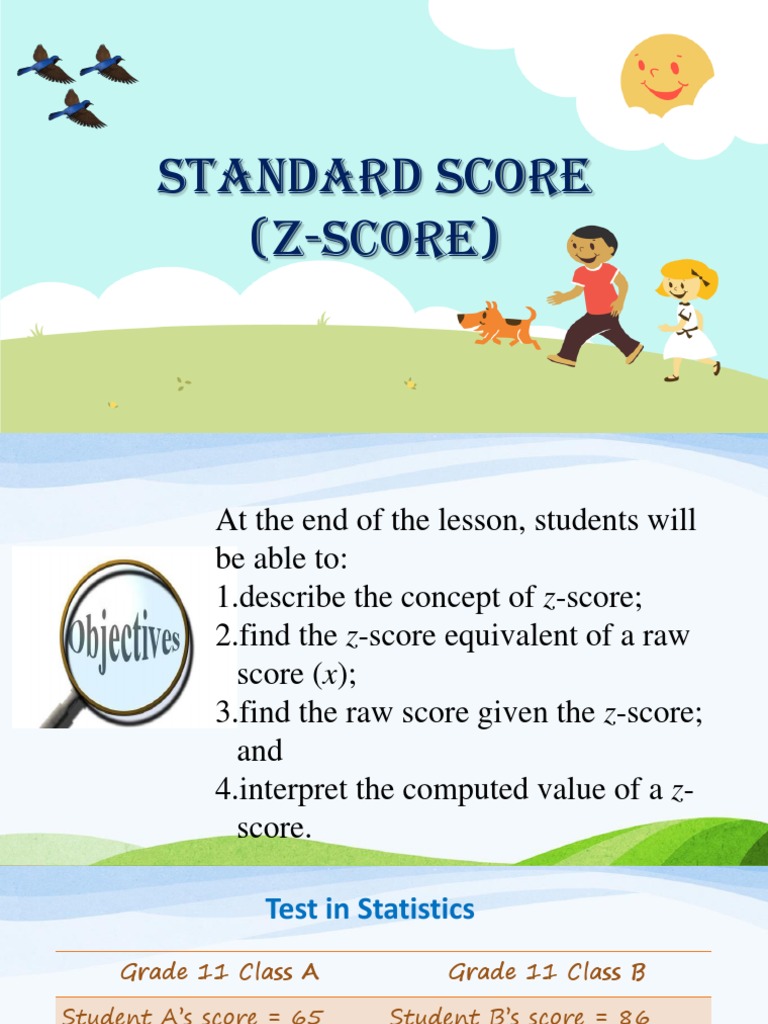 1 Standard Score Z Score | PDF | Standard Score | Standard Deviation