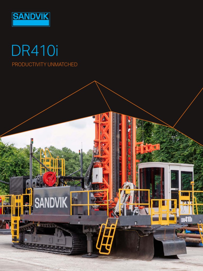 Dr410i Rotary Blasthole Drill Brochure English | PDF | Drilling Rig | Automation