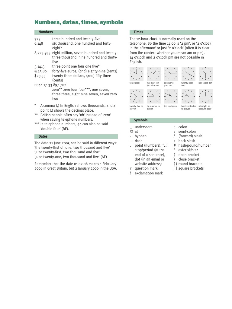 Tel Numbers Page PDF | PDF | Orthography | Language Mechanics