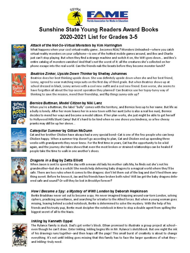 2020 Sunshine State Books | PDF