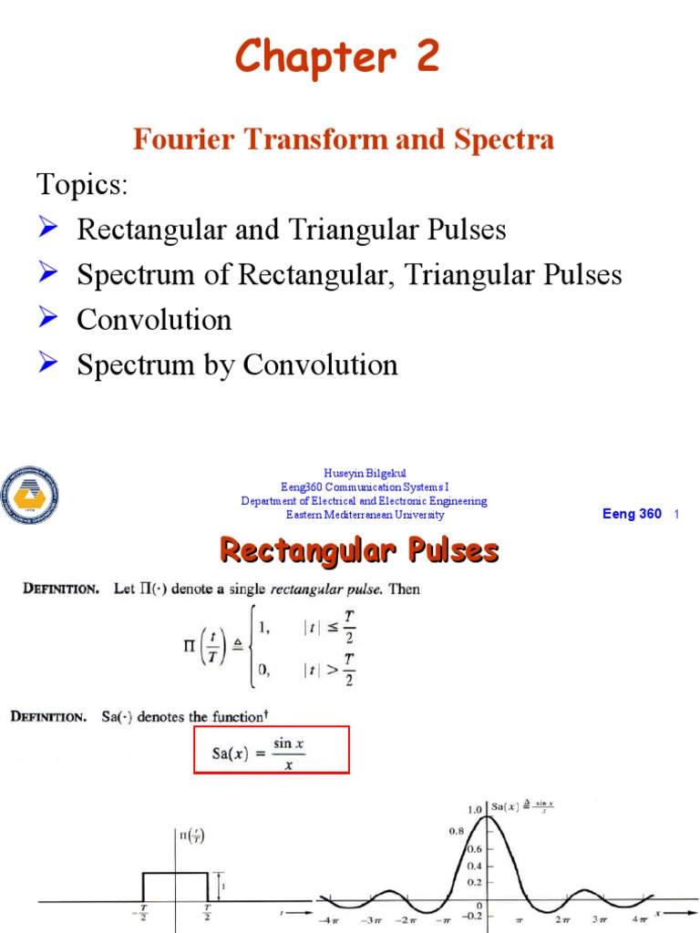 Chapter2 Lect3 | PDF | Spectral Density | Convolution