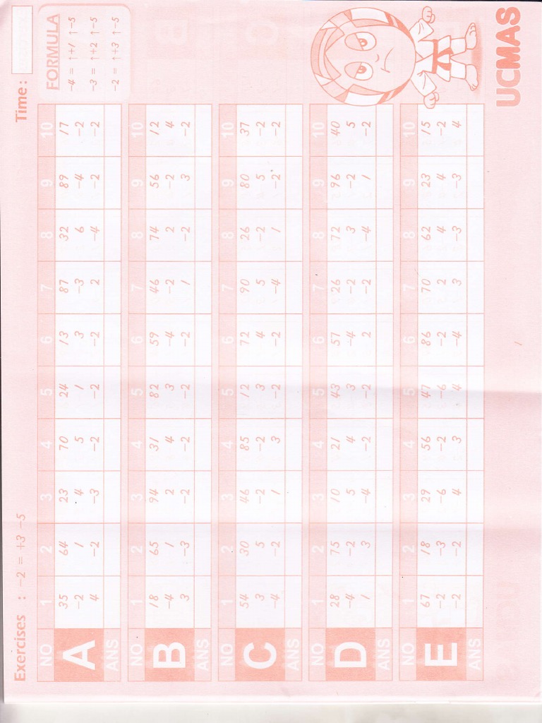 Ucmas Mental Book A PDF | PDF