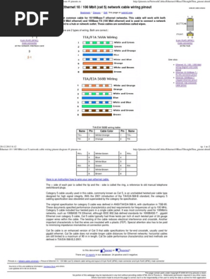 Ethernet 1Gb Crossover Cable Pinout Diagram At Pinoutsguide, 48% OFF