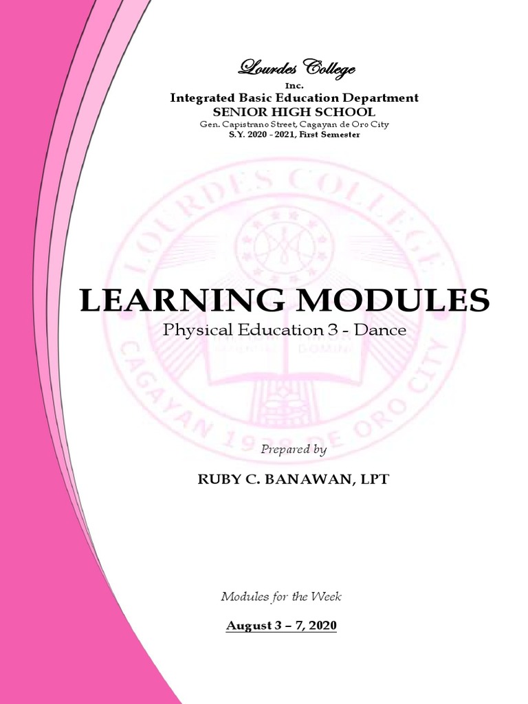 Module 1 - 1st Week (PE3) PDF | PDF | Dances | Rhythm